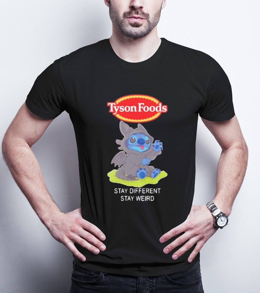Tyson Foods Toothless Stitch Stay Different Stay Weird T-Shirt