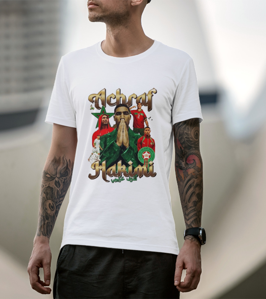 Achraf Hakimi Morocco National Team World Cup 2026 T-Shirt