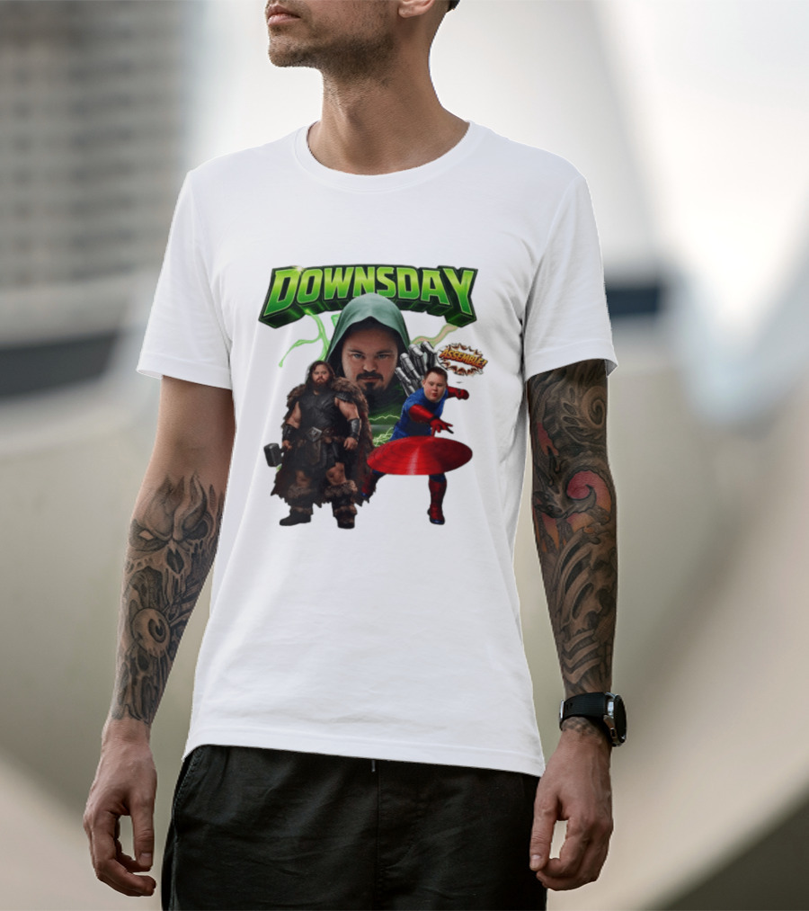 Downsday Assemble Superhero Team Avengers T-Shirt