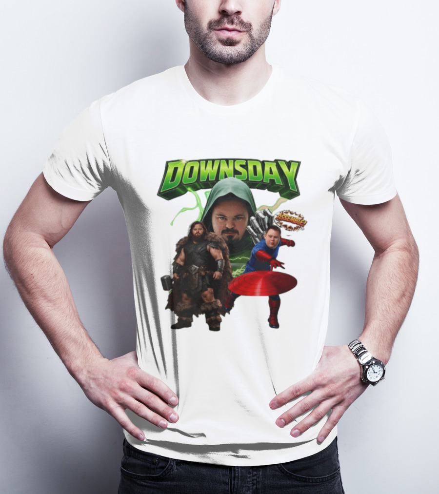 Downsday Assemble Superhero Team Avengers T-Shirt