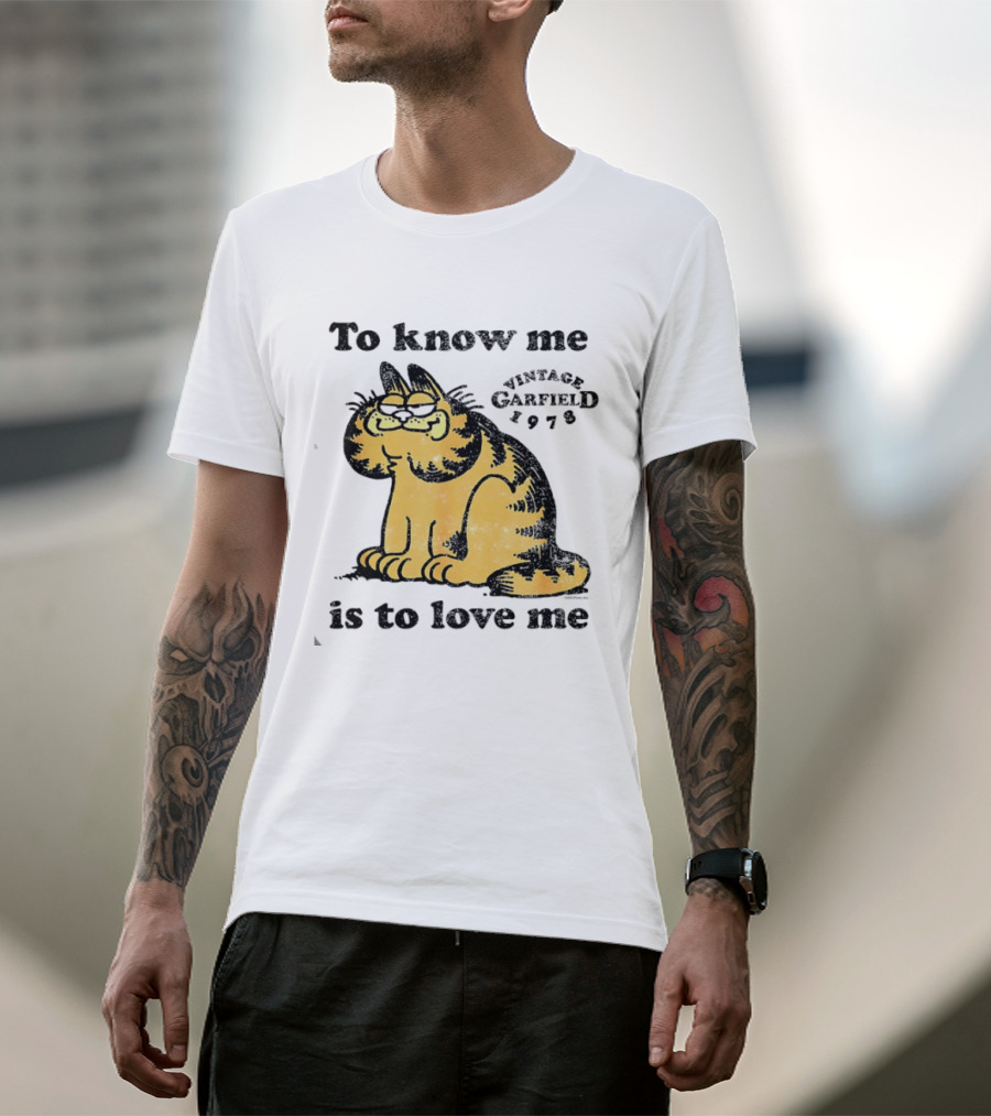 Vintage Garfield 1978 To Know Me Is To Love Me T-Shirt
