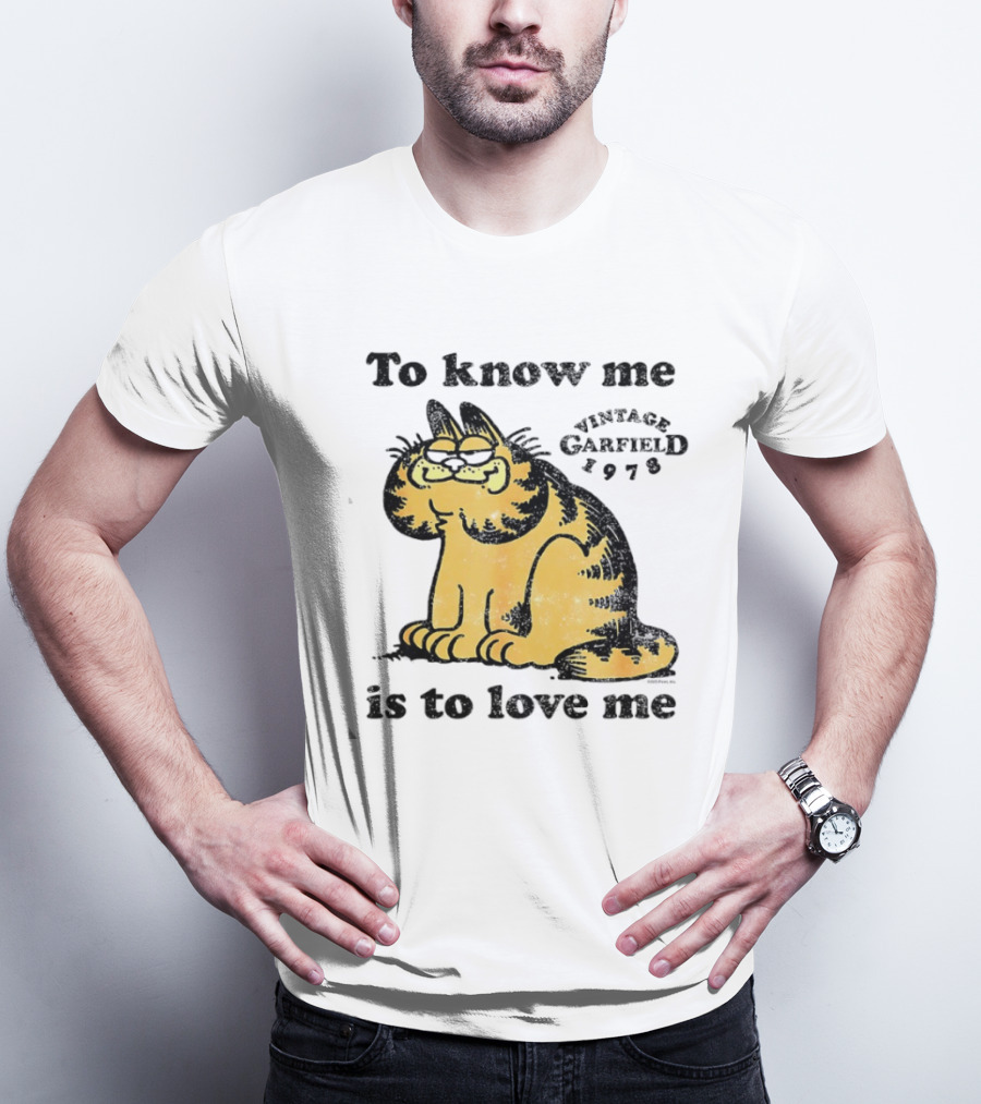 Vintage Garfield 1978 To Know Me Is To Love Me T-Shirt