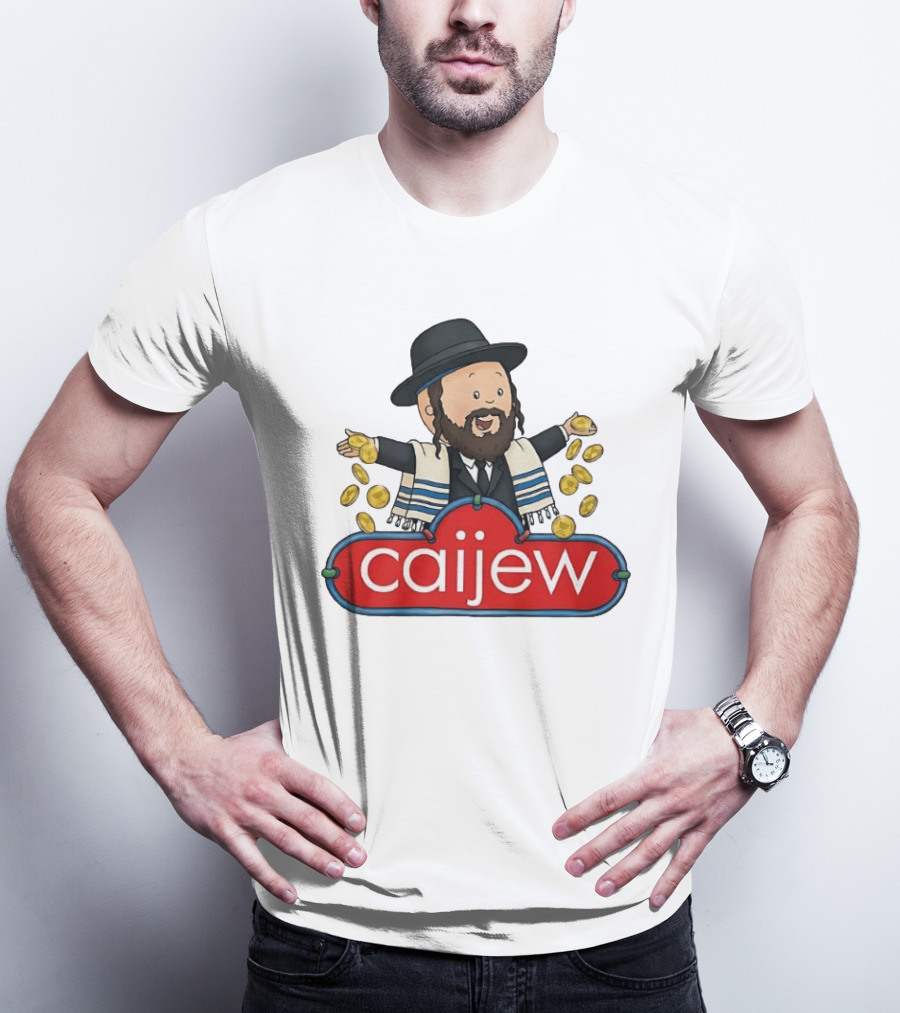Jewish Caijew Meme Funny Rabbi Throwing Coins T-Shirt
