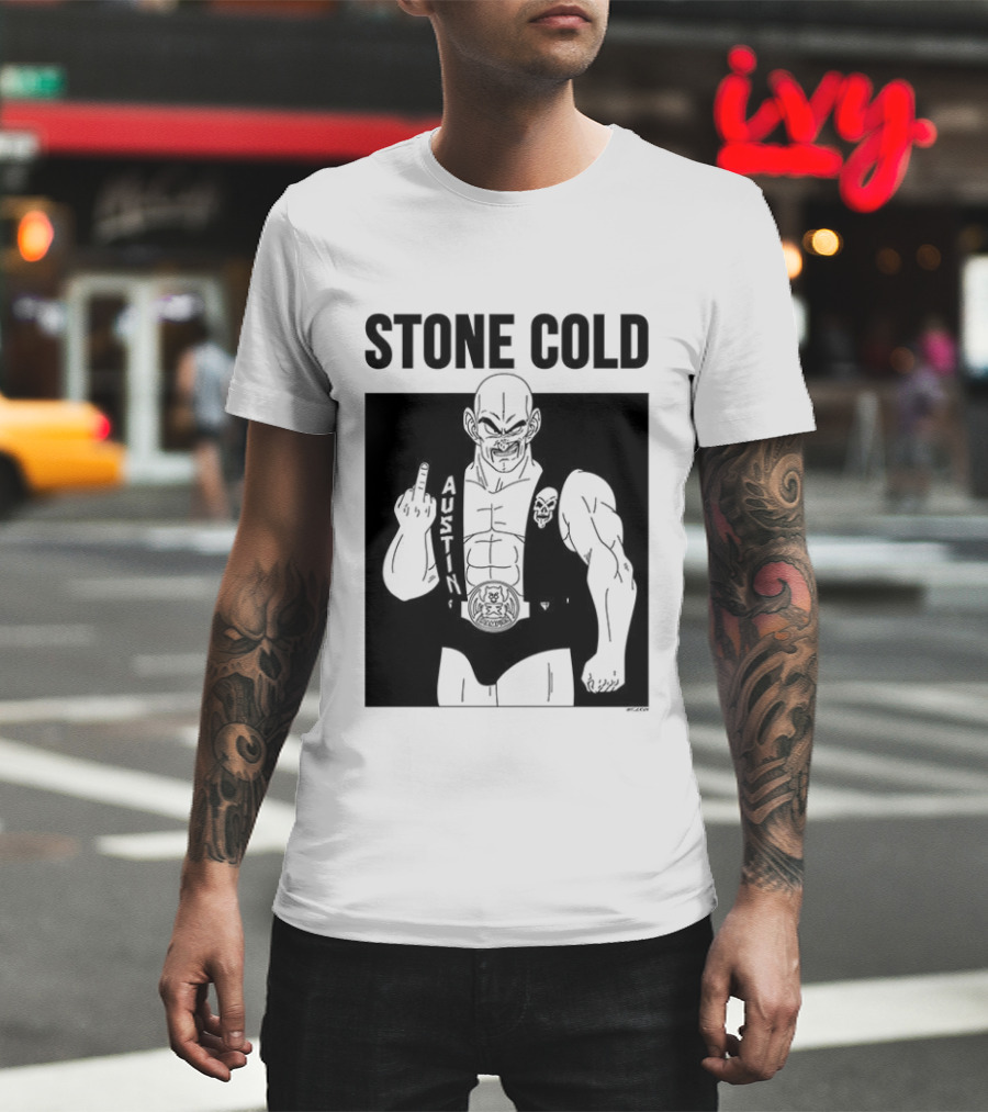 Stone Cold Nappa Gesture Iconic Fusion T-Shirt