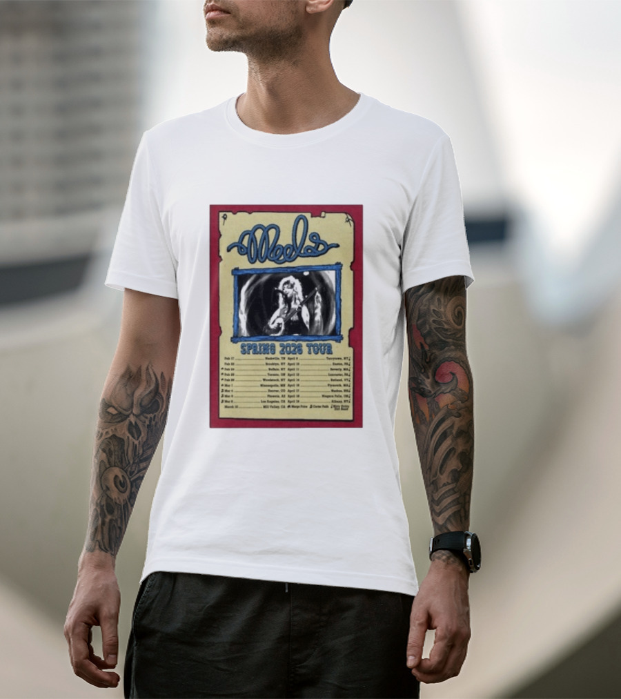 Meels Spring 2026 Tour Concert Dates And Locations T-Shirt