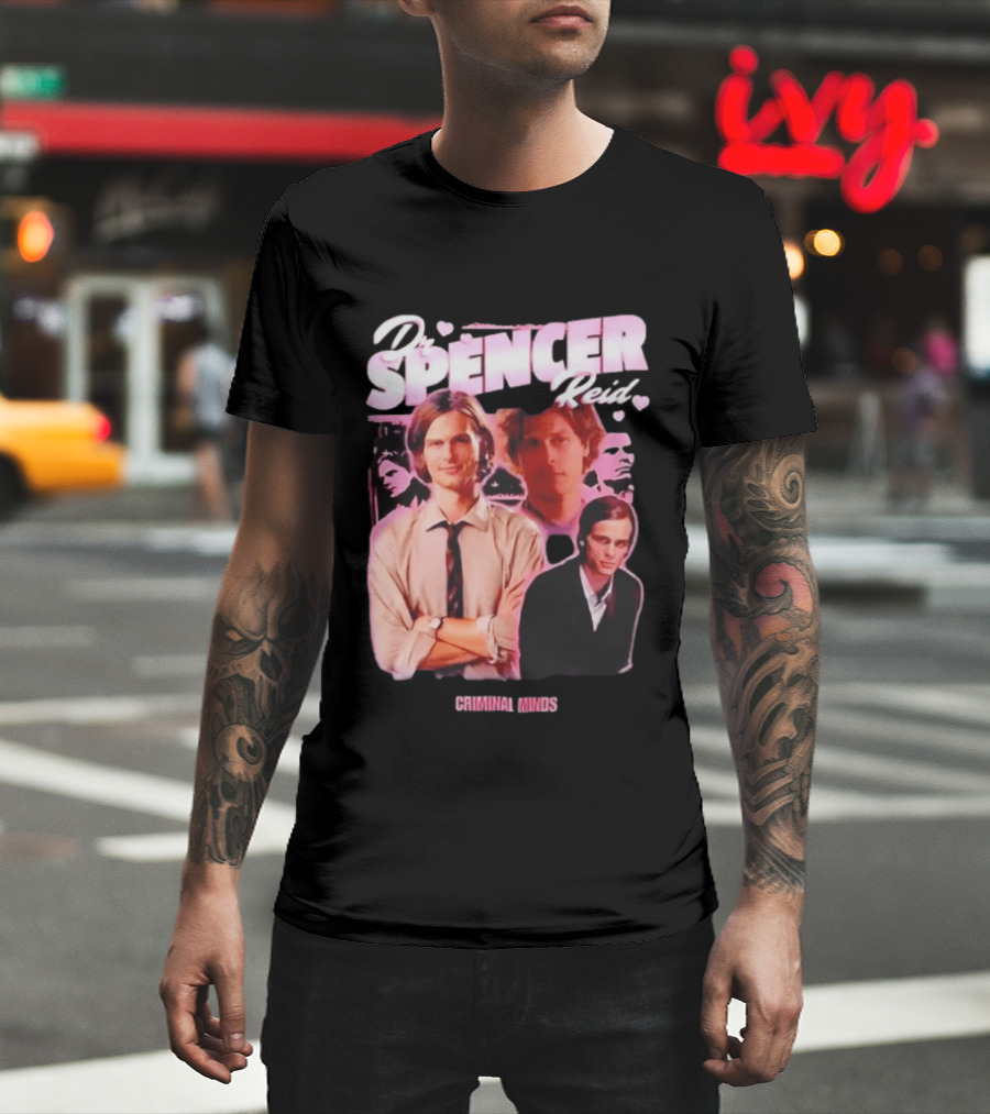 Dr Spencer Reid Criminal Minds Heart T-Shirt