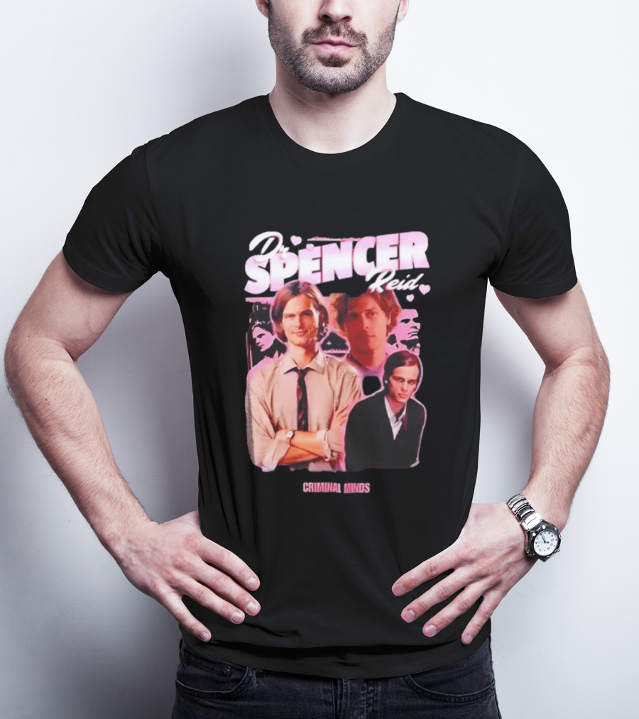 Dr Spencer Reid Criminal Minds Heart T-Shirt