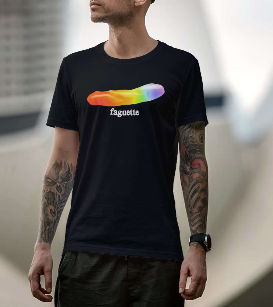 Faguette Rainbow LGBTQ Pride T-Shirt
