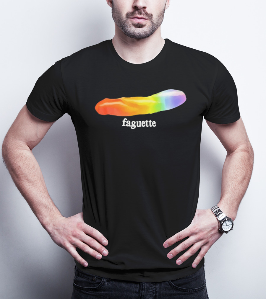 Faguette Rainbow LGBTQ Pride T-Shirt