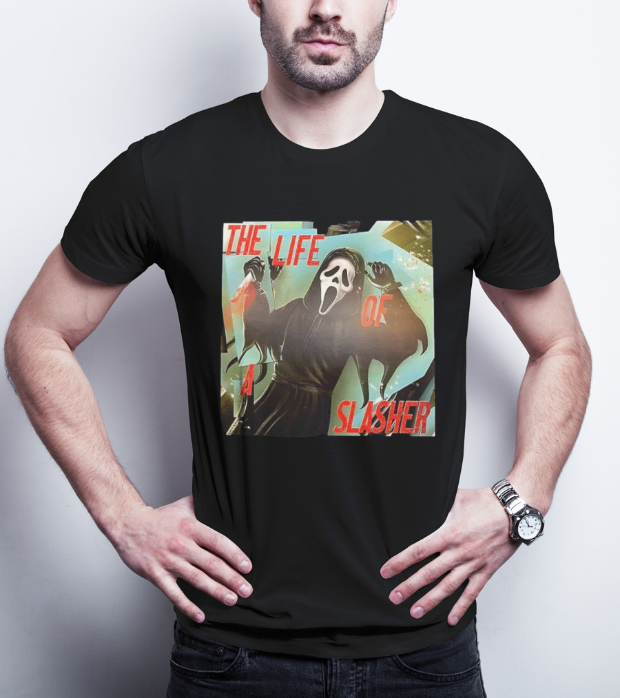 The Life Of A Slasher Ghostface Scream T-Shirt