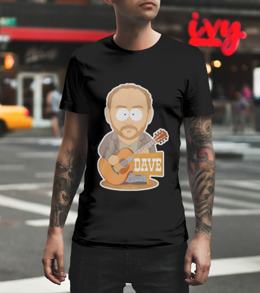 South Park Dave Matthews Band Gorge Crew 2025 Dave Guitar T-Shirt