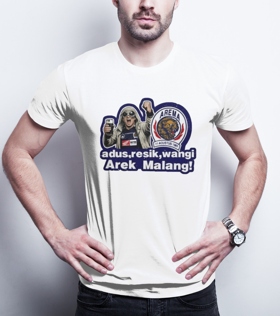 Arema August 11 1987 Adus Resik Wangi Arek Malang Football Fan Celebration T-Shirt