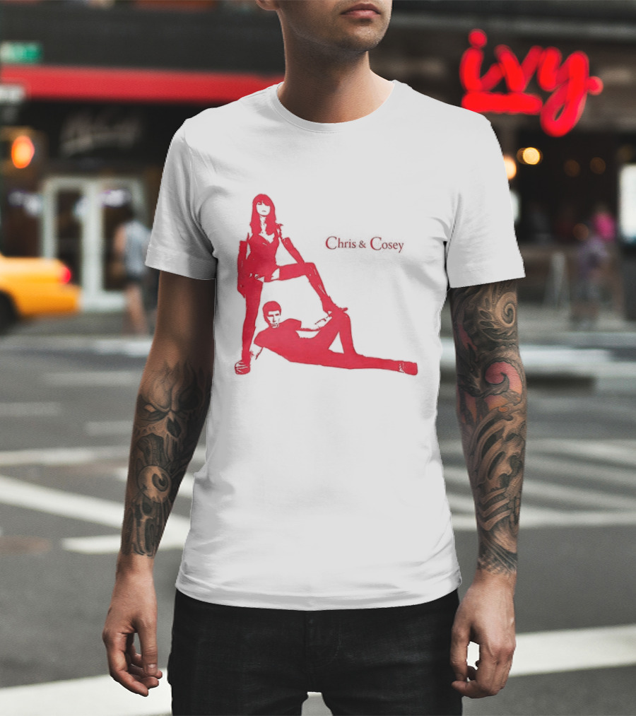 Chris And Cosey Red Silhouette Duo T-Shirt