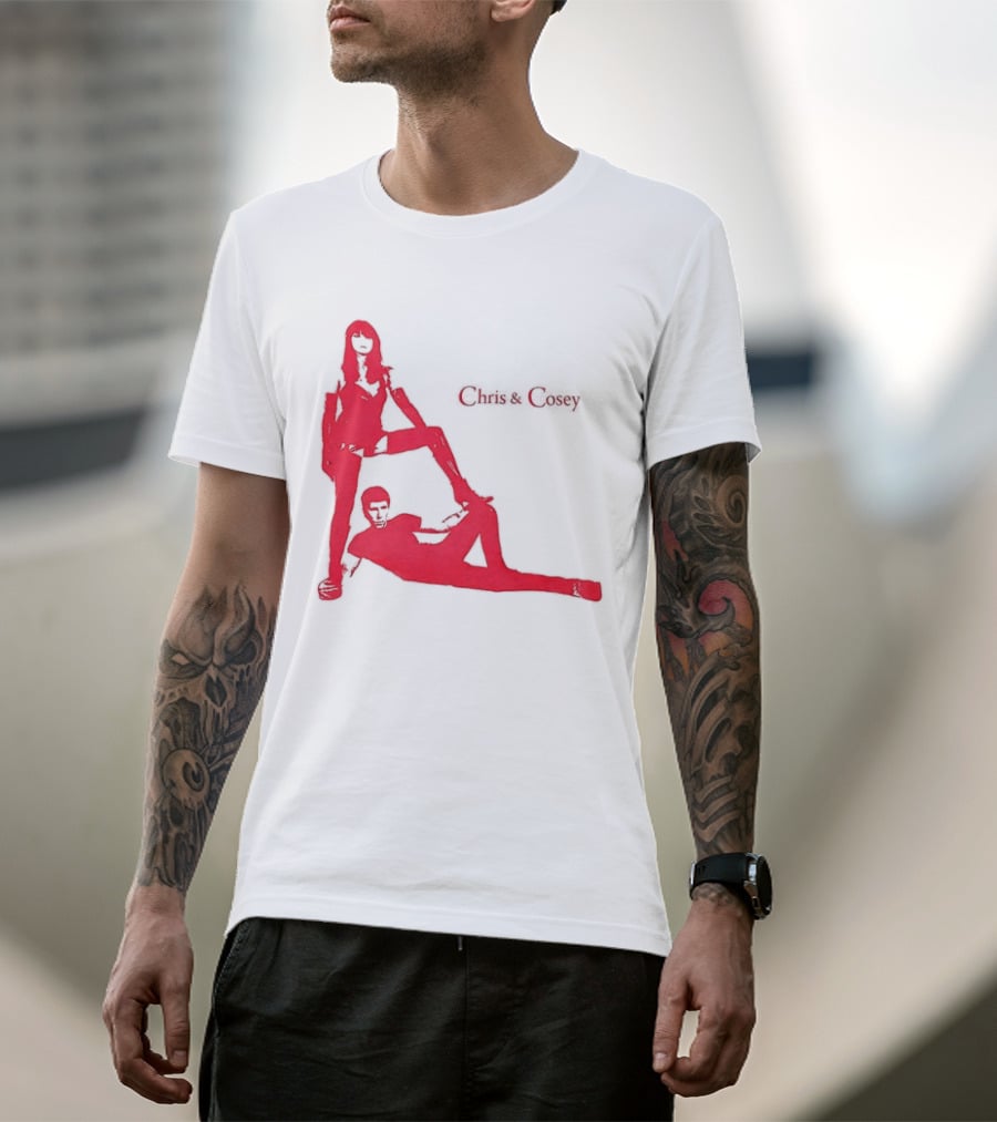Chris And Cosey Red Silhouette Duo T-Shirt