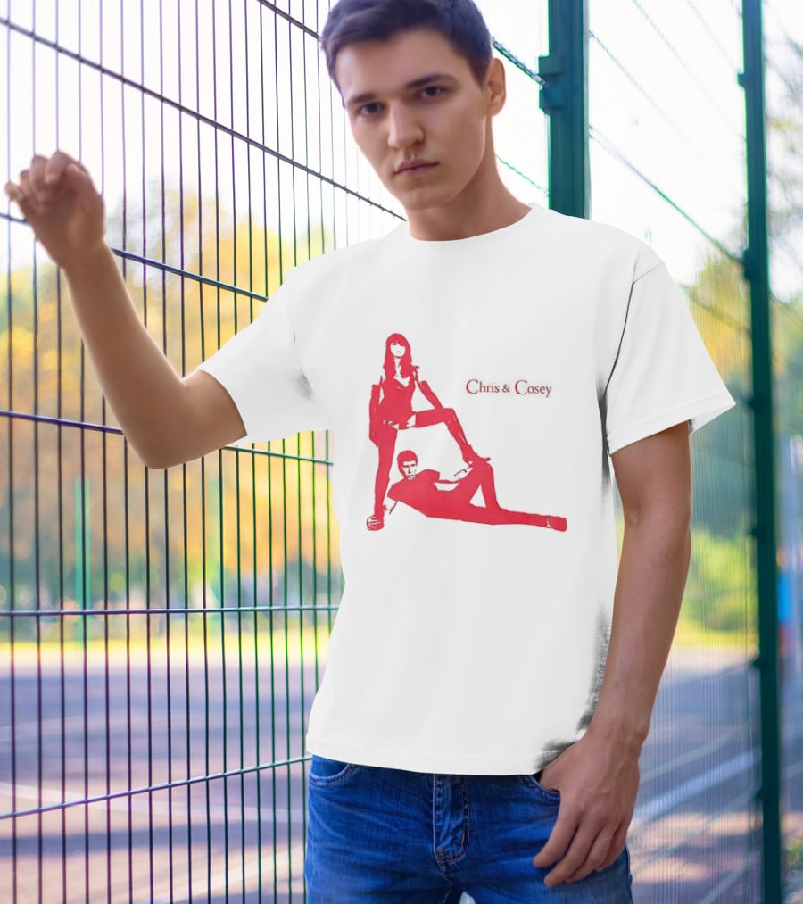 Chris And Cosey Red Silhouette Duo T-Shirt