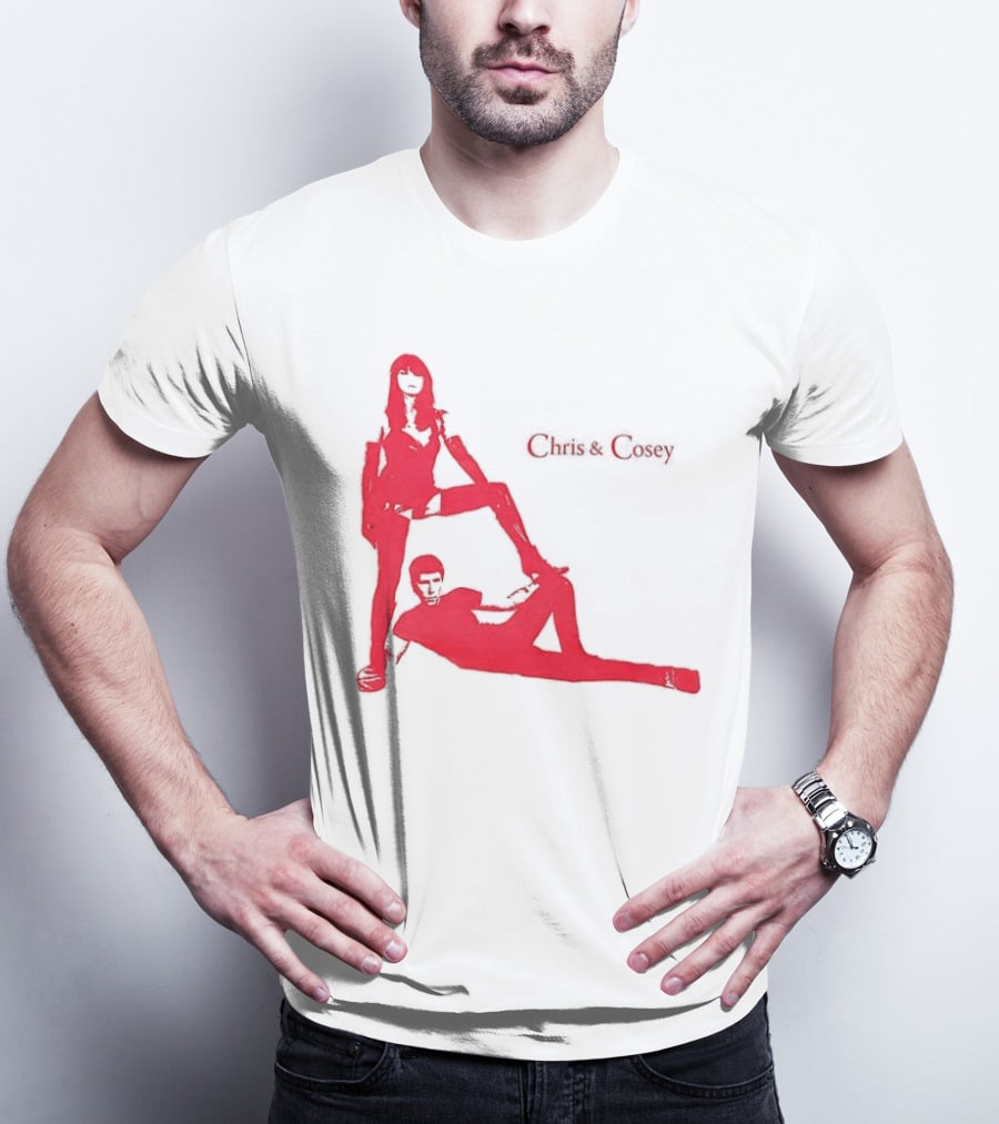 Chris And Cosey Red Silhouette Duo T-Shirt