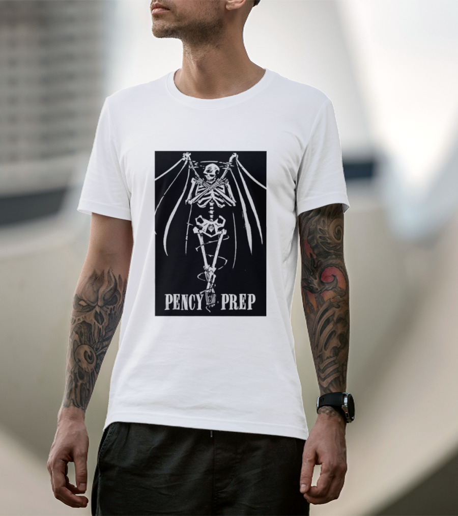 Pencey Prep Skeleton Flyer Ransom Bats Crossed Arms Band Merch T-Shirt