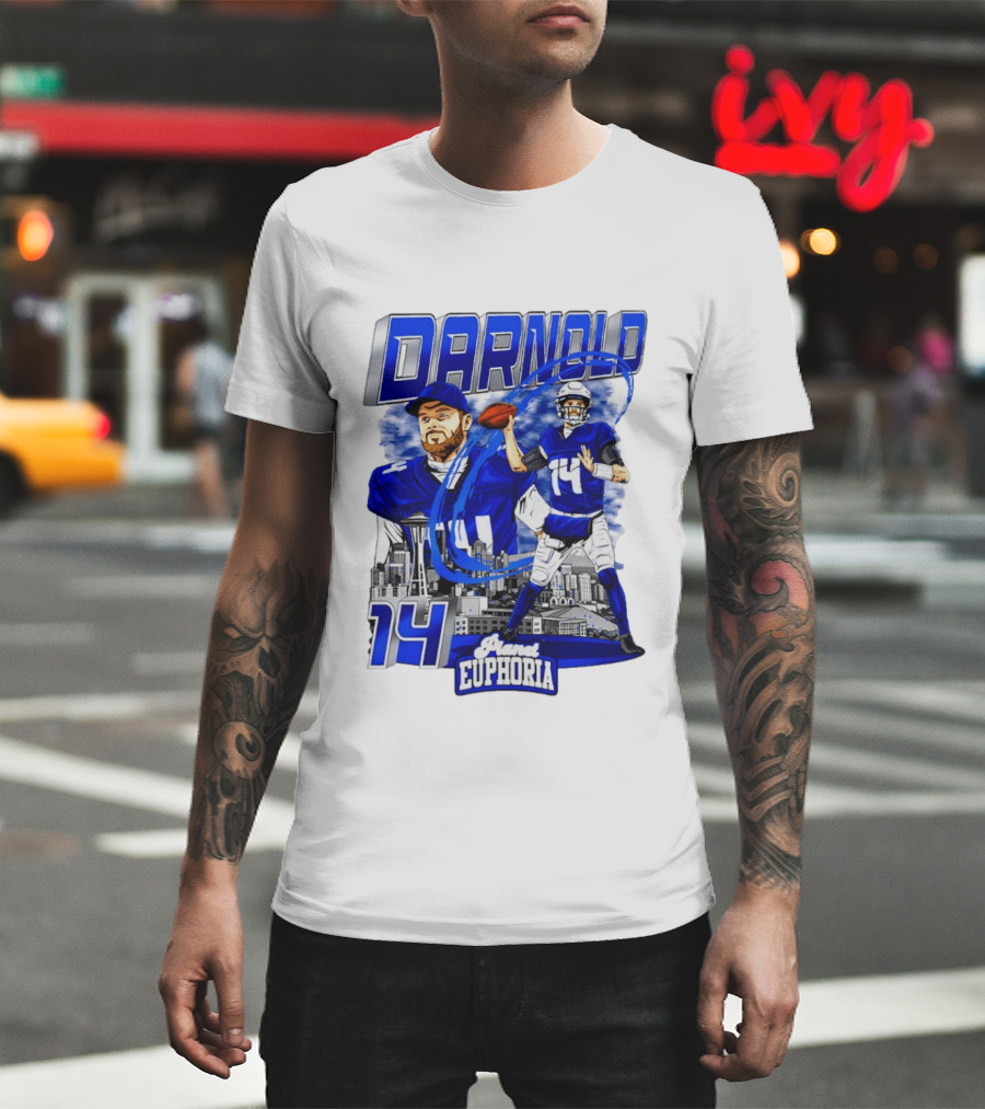 Darnold 14 Seattle Skyline Brand Euphoria T-Shirt