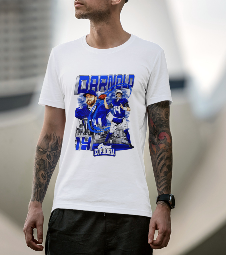 Darnold 14 Seattle Skyline Brand Euphoria T-Shirt