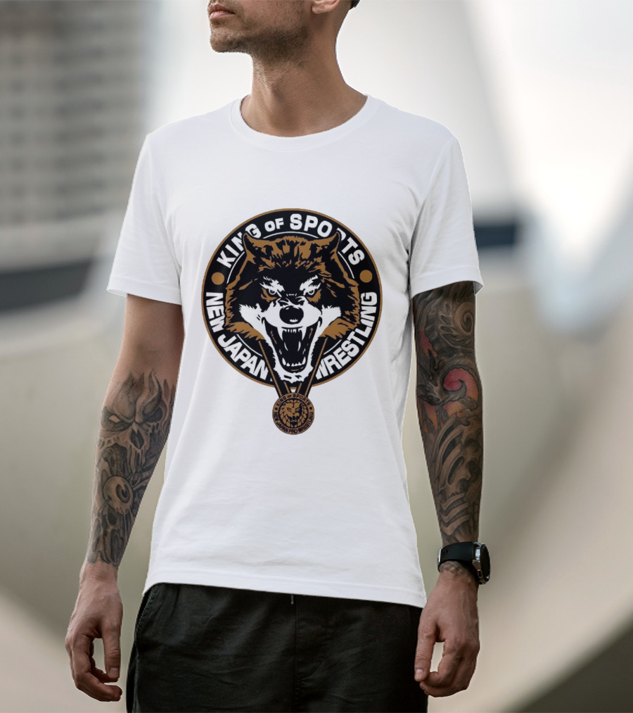 King Of Sports New Japan Pro Wrestling Wild Wolf T-Shirt