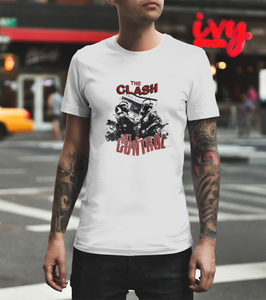 The Clash Out Of Control Riot Scene T-Shirt