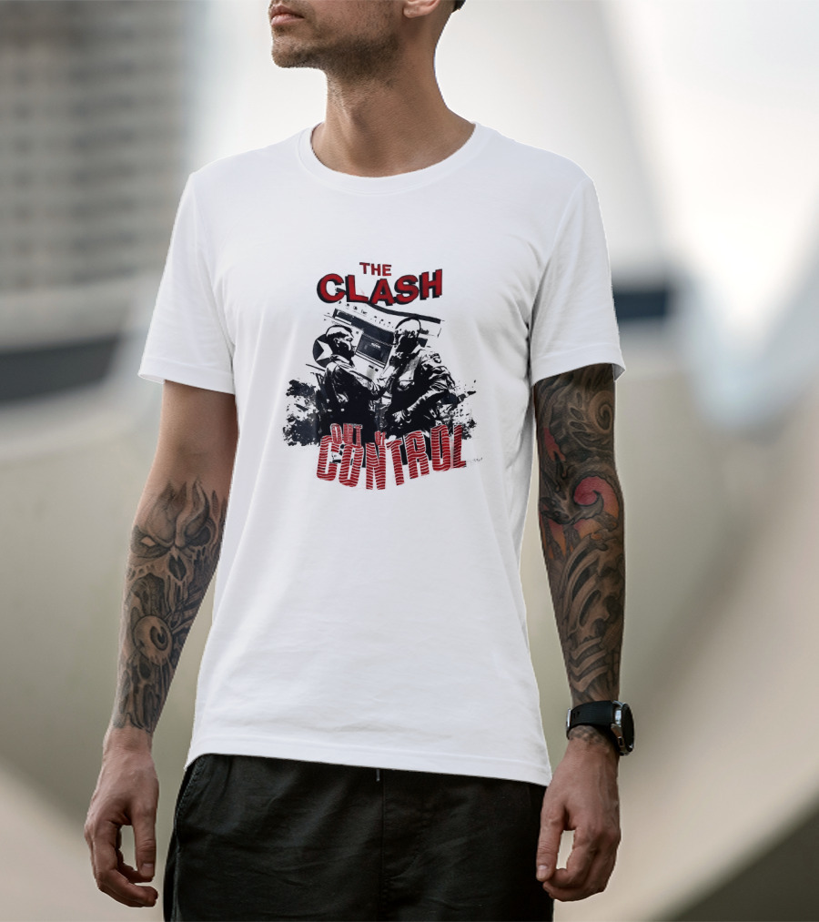 The Clash Out Of Control Riot Scene T-Shirt
