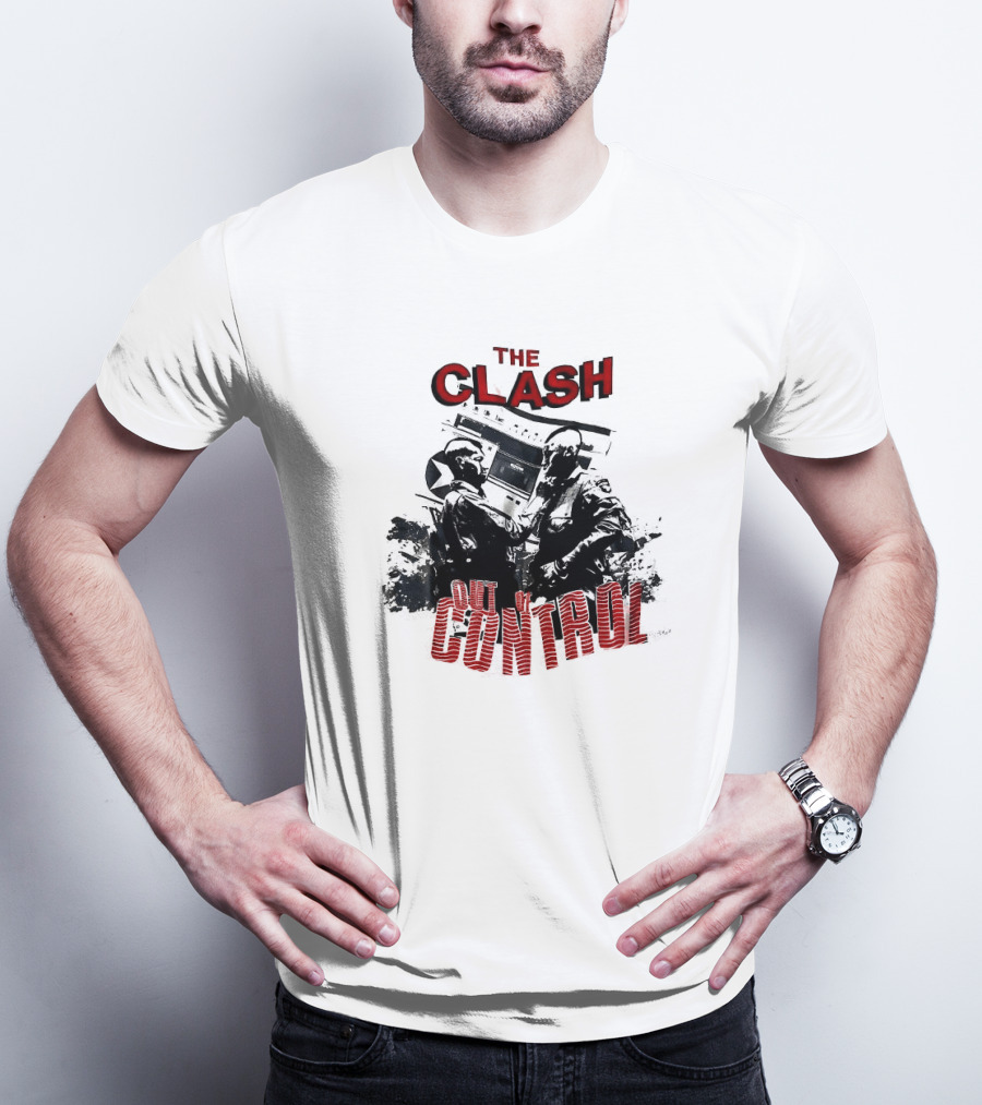 The Clash Out Of Control Riot Scene T-Shirt