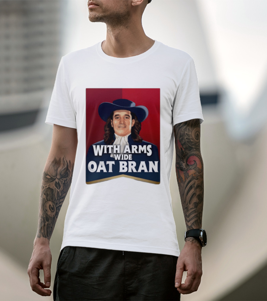 With Arms Wide Oat Bran Quaker T-Shirt