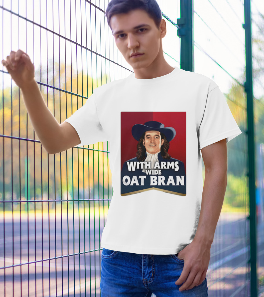 With Arms Wide Oat Bran Quaker T-Shirt