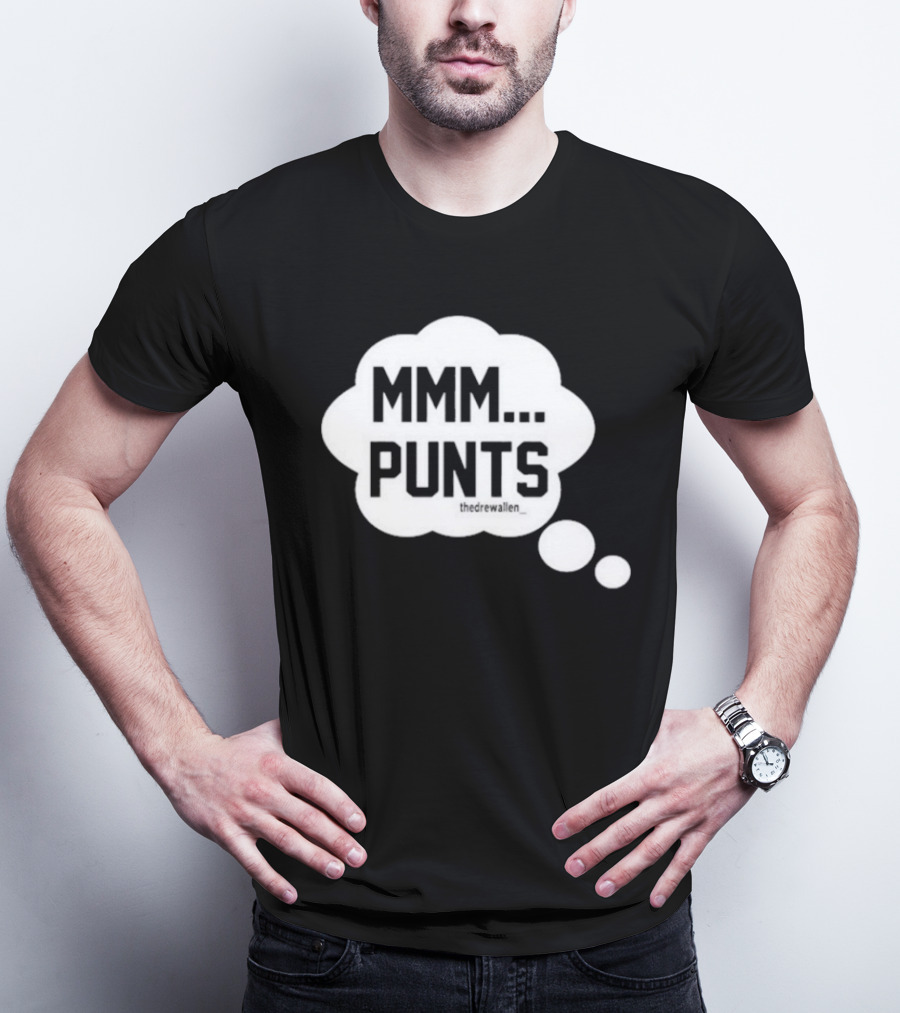 MMM Punts Drew Allen Football Humor T-Shirt