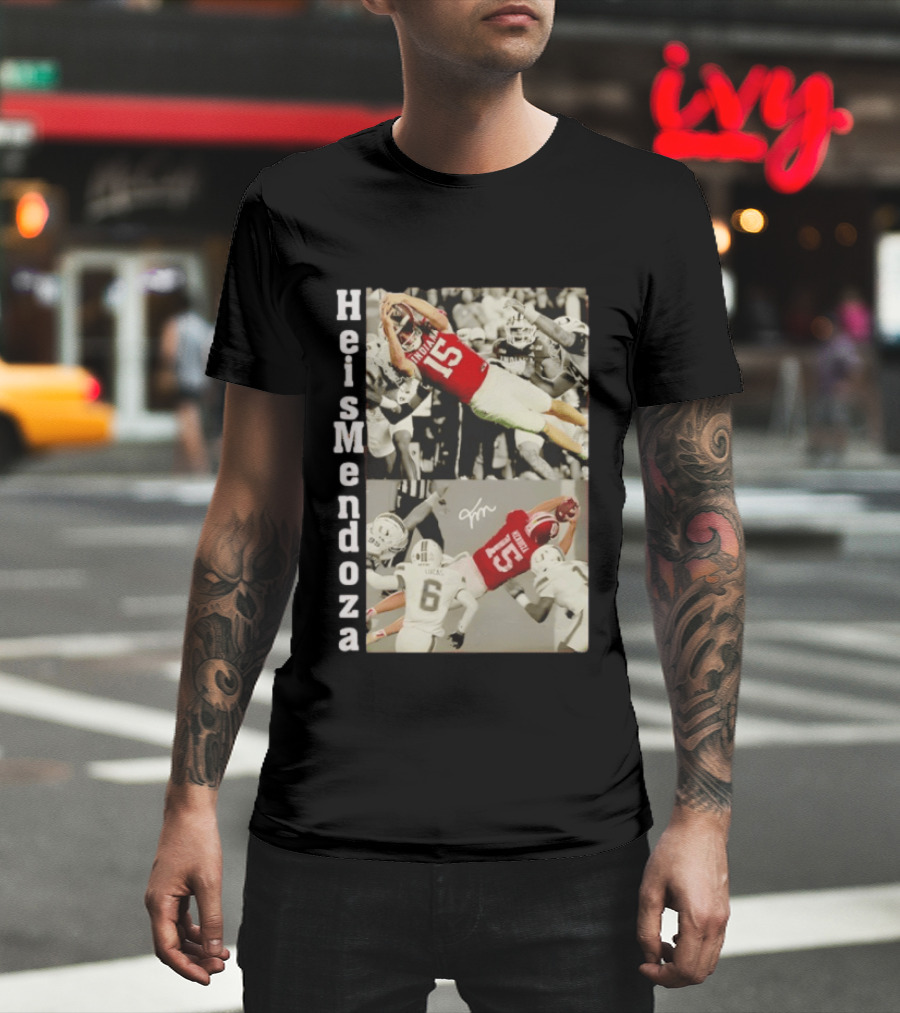 Heisman Mendoza Indiana Football 15 T-Shirt