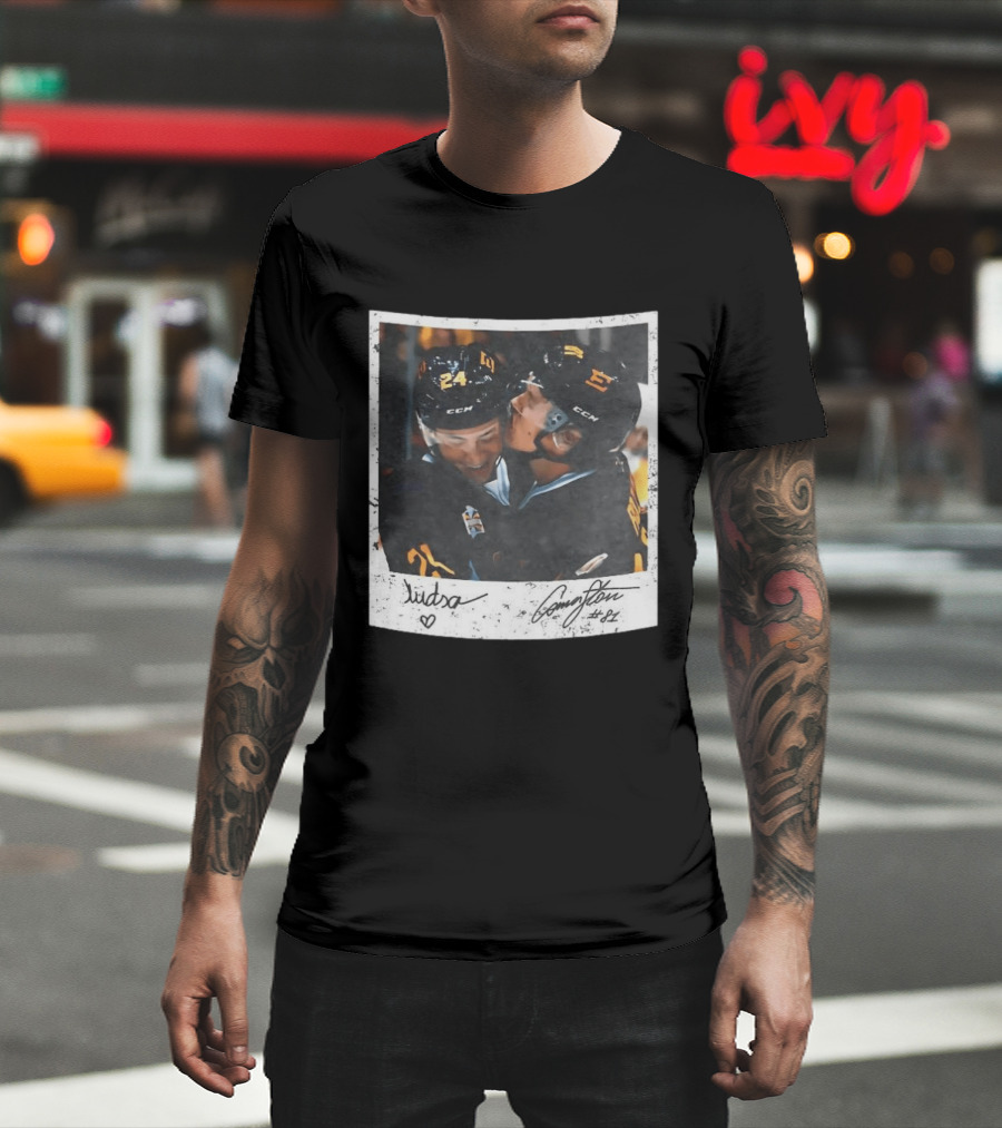 Ilya Rozanov Shane Hollander Kiss Hockey Polaroid Rivalry Movie Scene 24 87 T-Shirt
