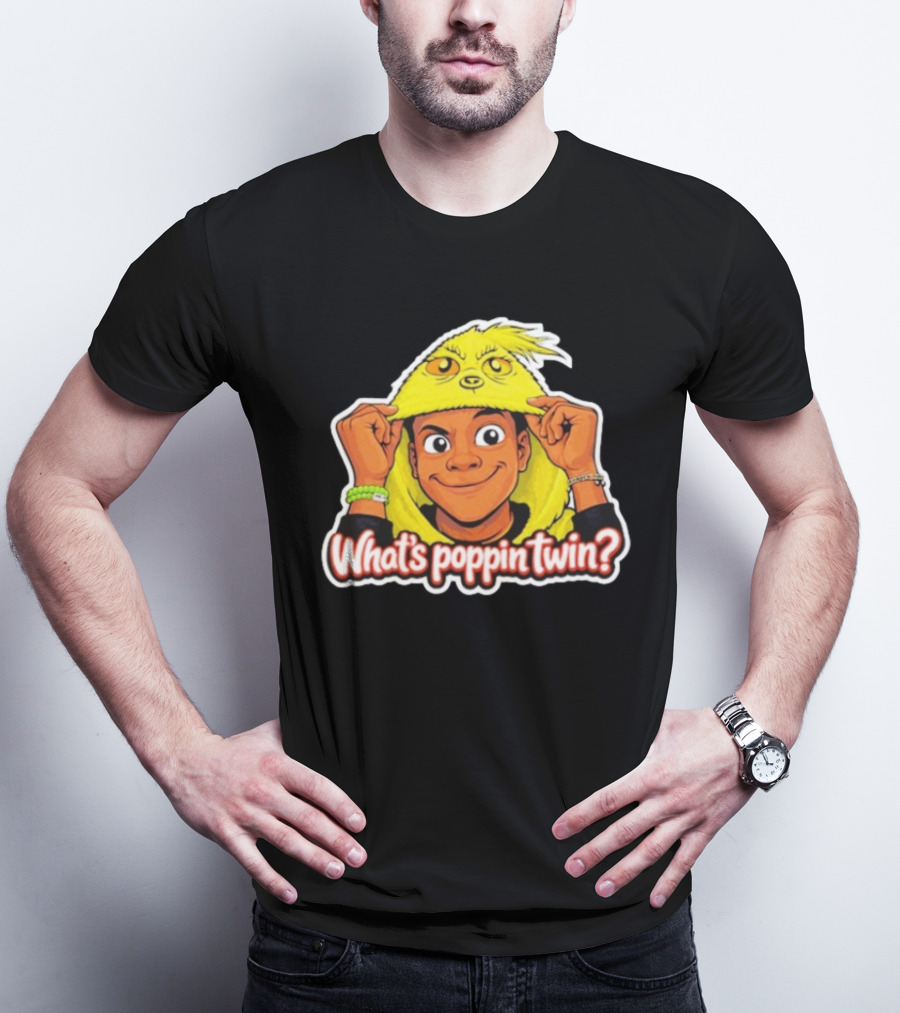 Nick Darnell What's Poppin Twin Grinch T-Shirt