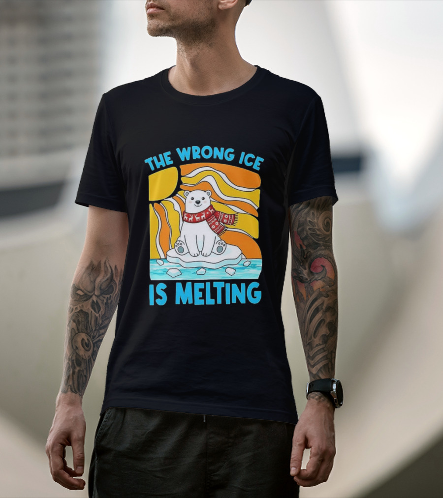 The Wrong Ice Is Melting Polar Bear Abolish ICE T-Shirt
