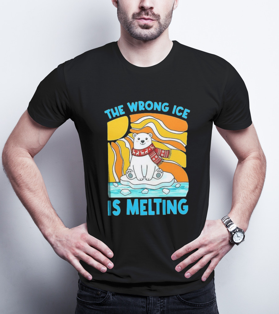 The Wrong Ice Is Melting Polar Bear Abolish ICE T-Shirt