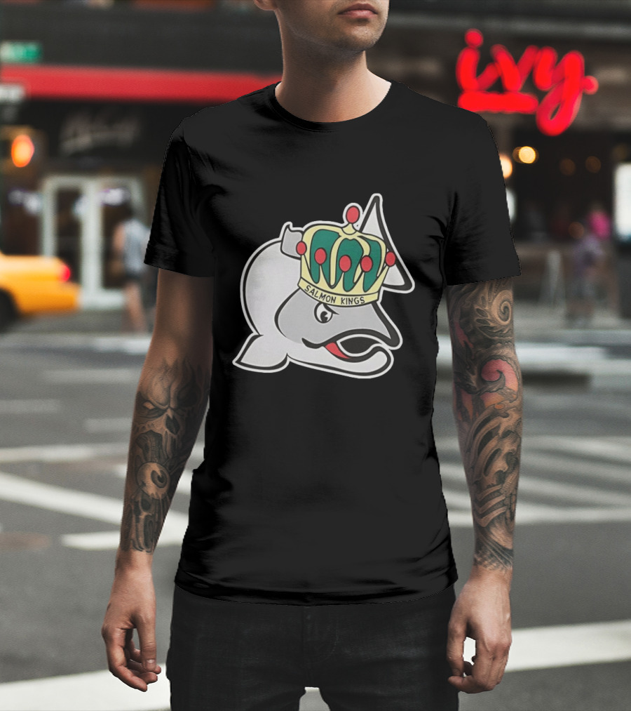 Salmon Kings Crowned Fish Victoria Royals T-Shirt