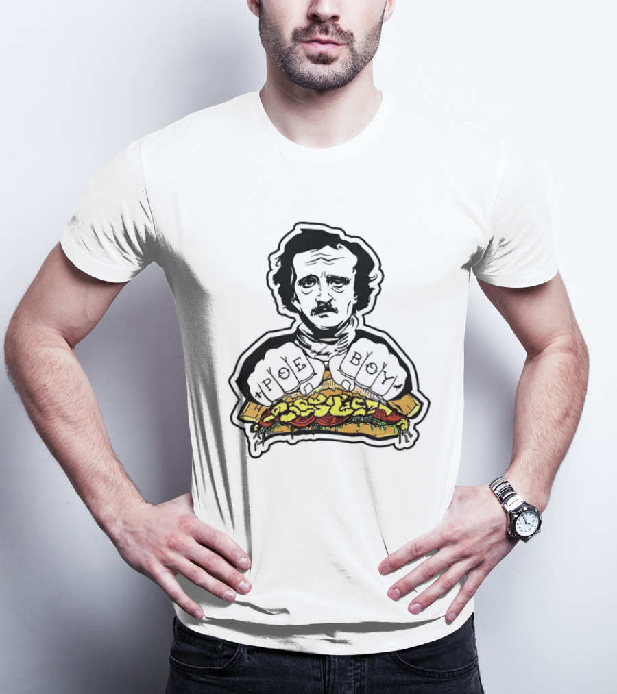 Edgar Allan Poe Poe Boy Sandwich T-Shirt