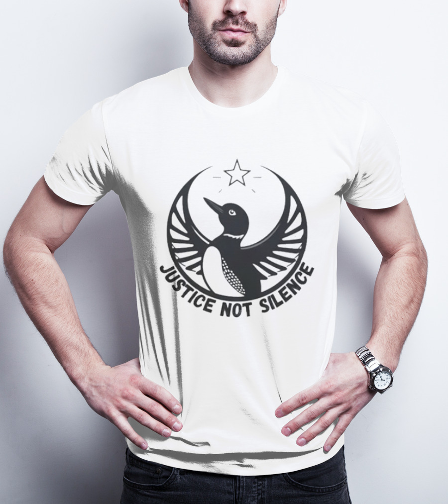Justice Not Silence Minnesota Rebel Alliance Star Bird T-Shirt