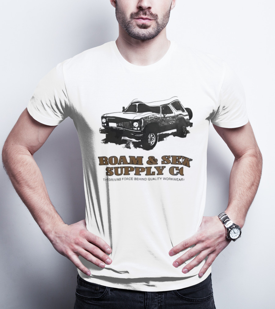 Roam & Sek Supply Co Classic Car Thriving Force Behind Quality Workwear T-Shirt