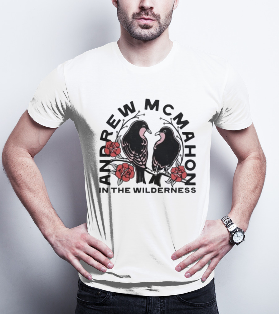 Andrew McMahon In The Wilderness Love Birds Roses T-Shirt