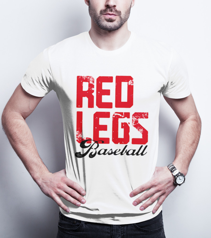 Redlegs OKI Baseball Red Stacked T-Shirt