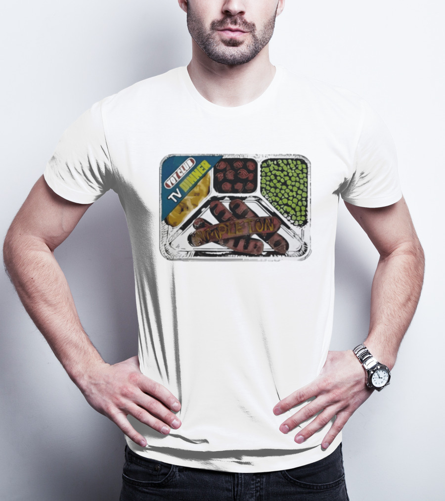 Yot Club TV Dinner Simpleton Retro Tray T-Shirt