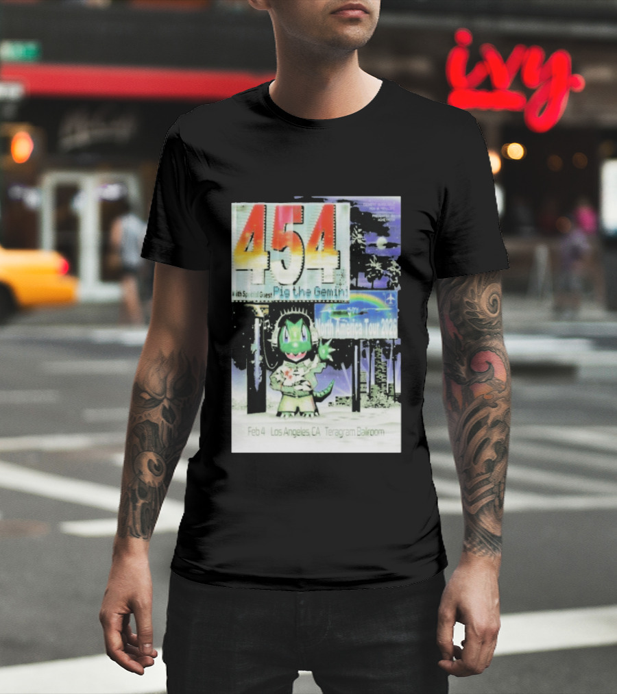 454 Pig The Gemini North America Tour 2026 Los Angeles Teragram Ballroom Feb 4 T-Shirt