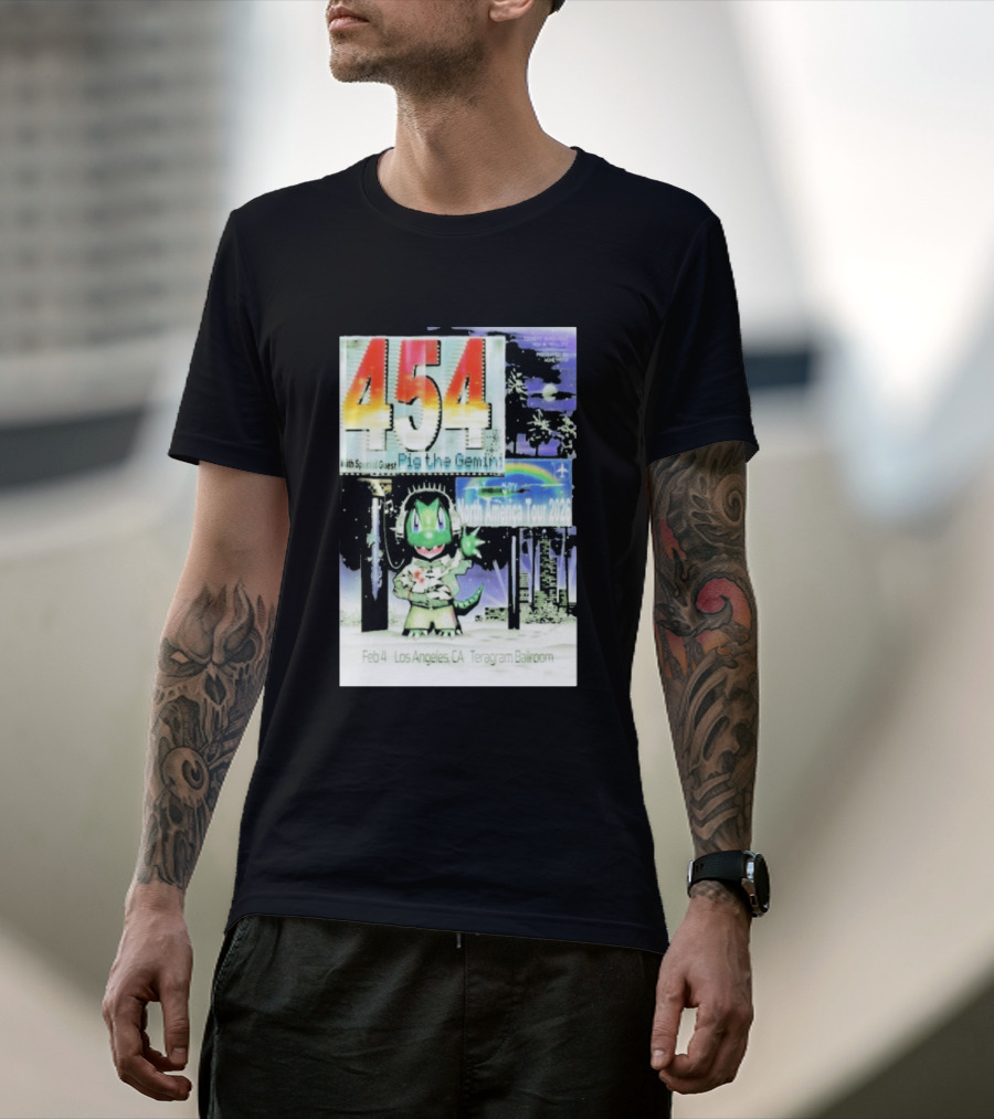 454 Pig The Gemini North America Tour 2026 Los Angeles Teragram Ballroom Feb 4 T-Shirt