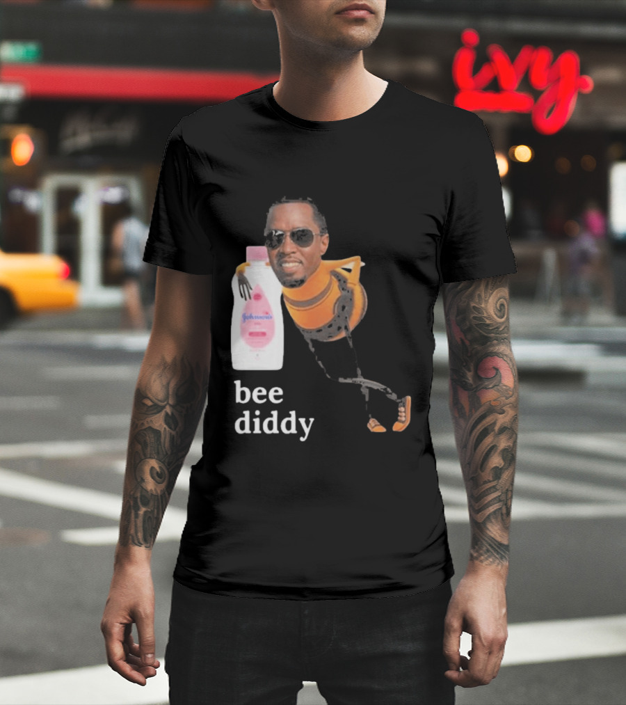 Bee Diddy Sean Combs Baby Oil Johnson's T-Shirt