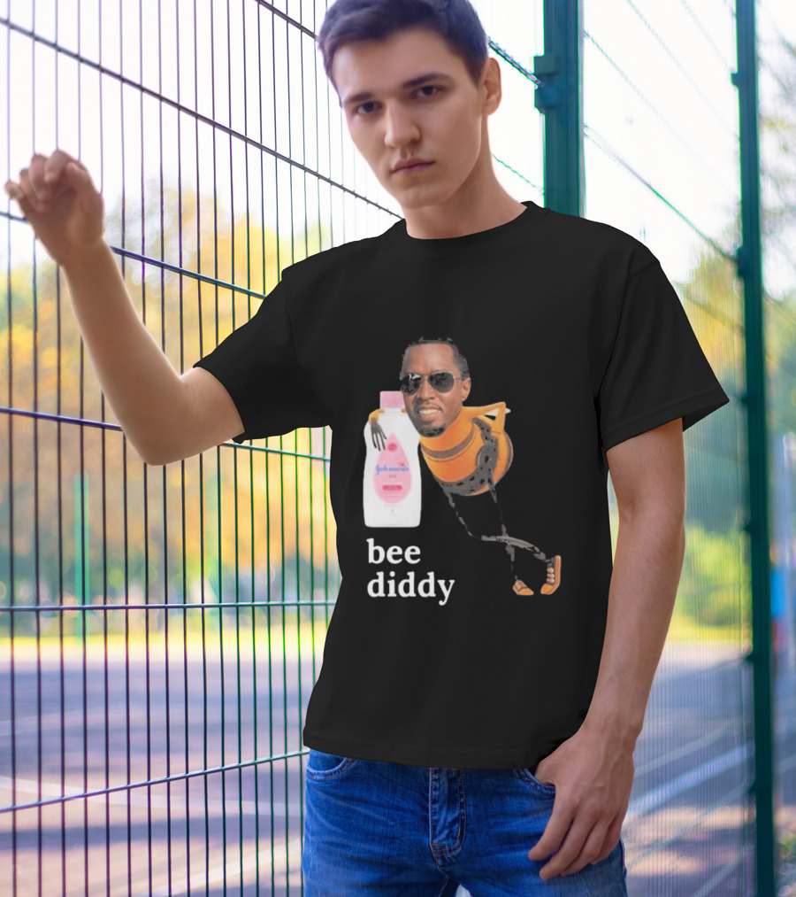 Bee Diddy Sean Combs Baby Oil Johnson's T-Shirt