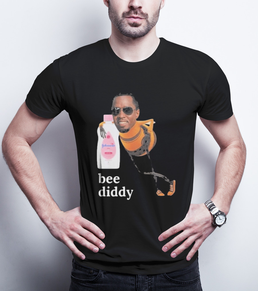 Bee Diddy Sean Combs Baby Oil Johnson's T-Shirt