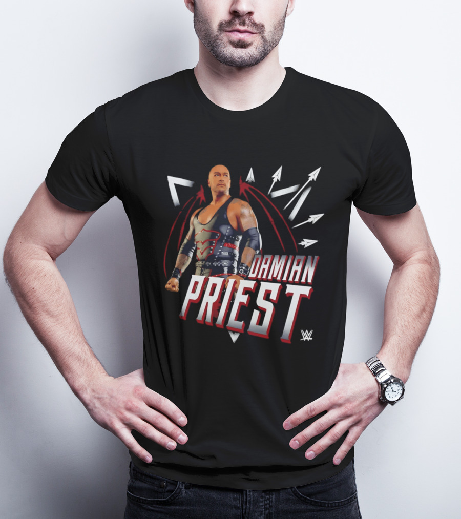 Damian Priest WWE Warrior With Wings Arrows T-Shirt