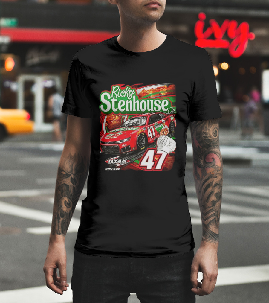 Ricky Stenhouse Jr NASCAR 47 Hyak Motorsports Racing Car T-Shirt