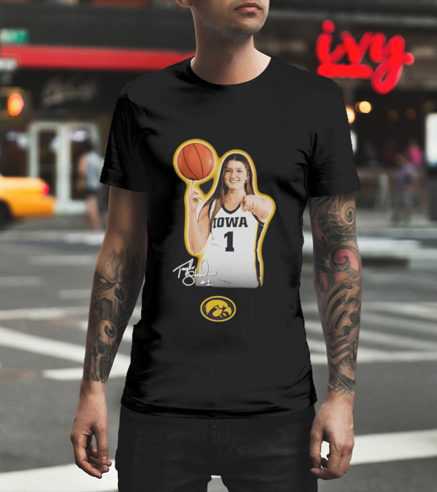 Taylor Stremlow Iowa Hawkeyes Basketball #1 T-Shirt